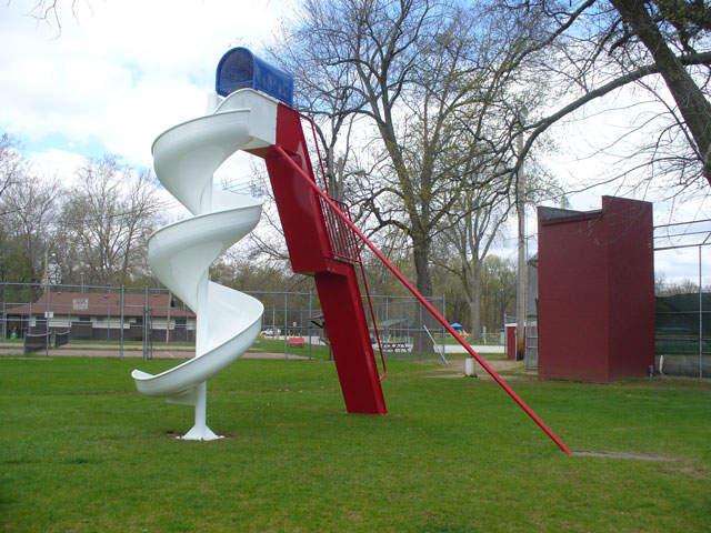 New Curly Slide Erected in Wythogan Park – WKVI Information Center