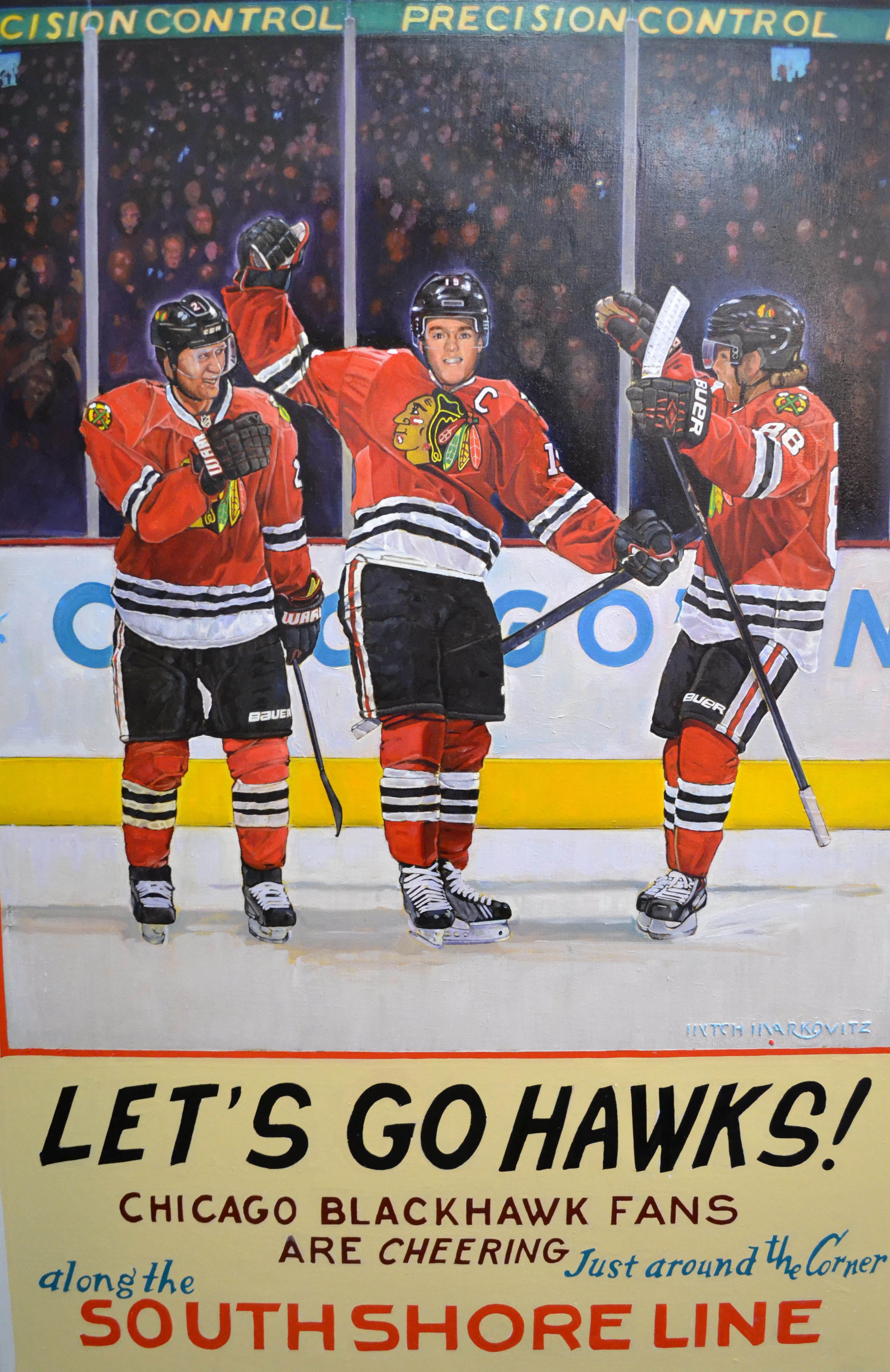 Knox Artist Set to Unveil Chicago Blackhawks South Shore Line Poster ...